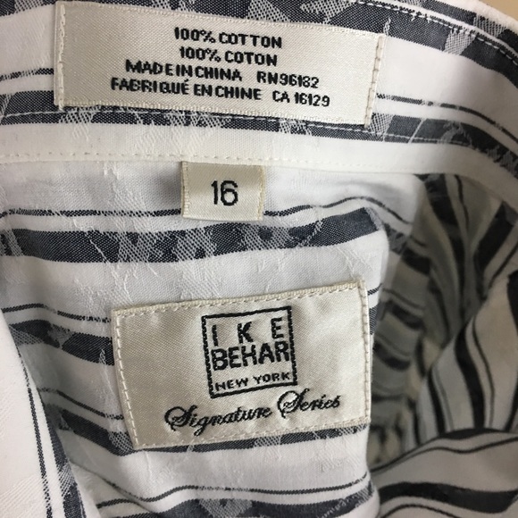 Ike Behar | Shirts | Ike Behar Signature Series Dress Shirt 6 Striped ...
